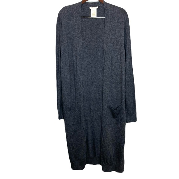 Matty M | Sweaters | Matty M Grey Duster Cardigan Xxl Side Slit ...